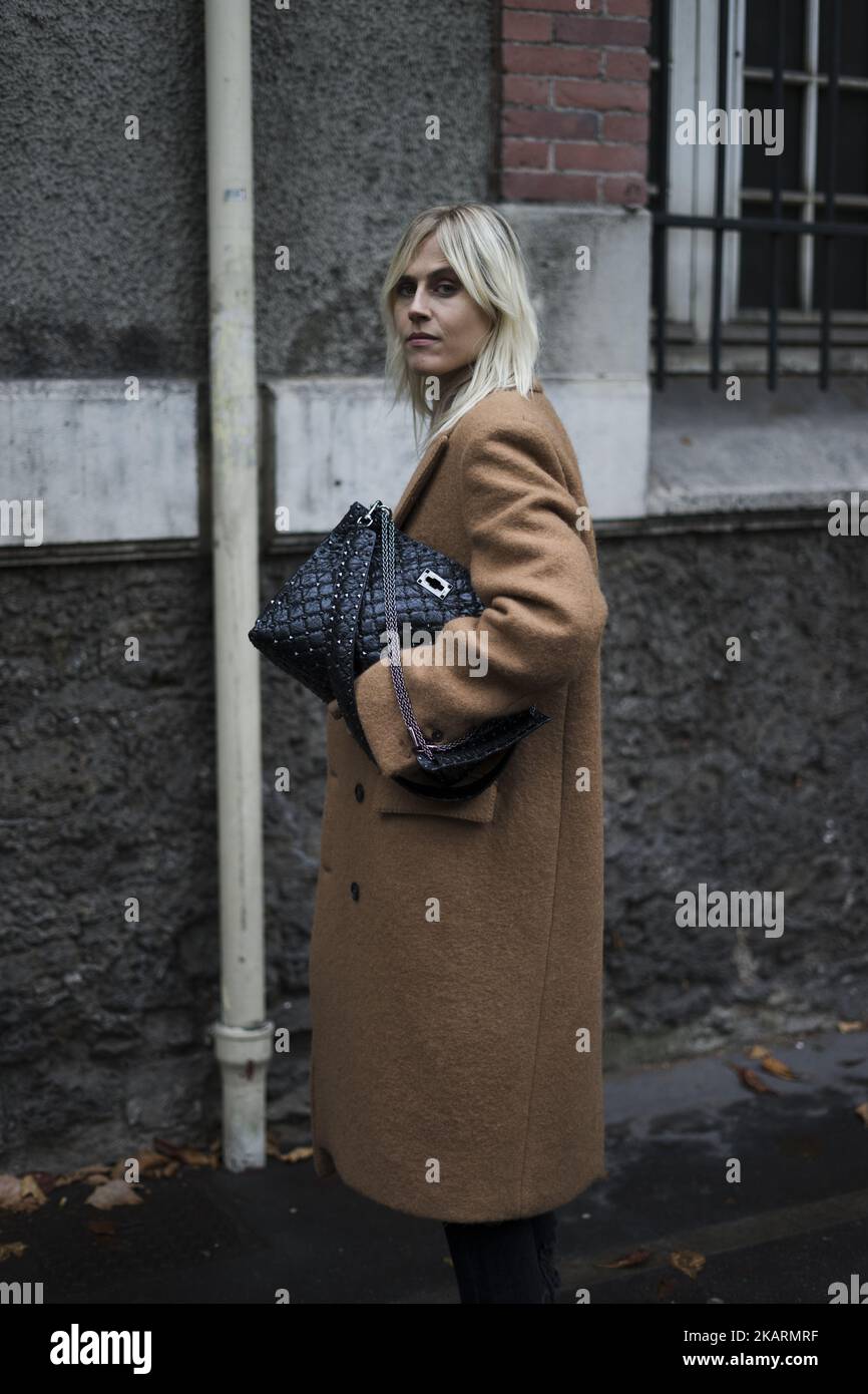 Linda Tol seen in the streets of Paris during the Paris Fashion Week on ...