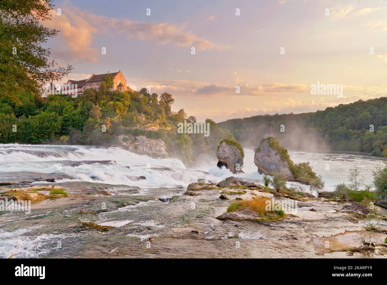 Aerial view rhein falls waterfall hi-res stock photography and images ...