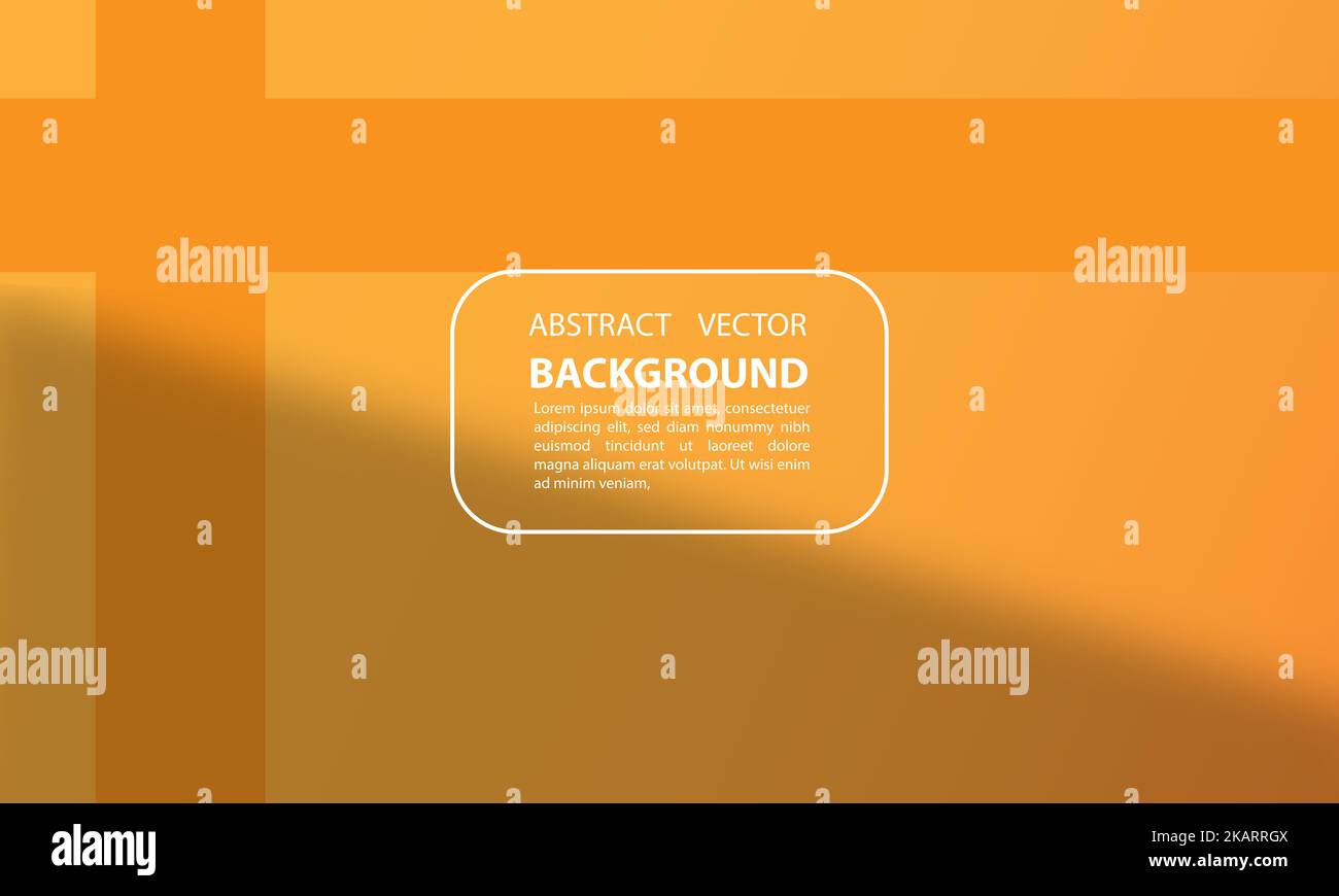 A simple orange template background with a line frame and a placeholder ...