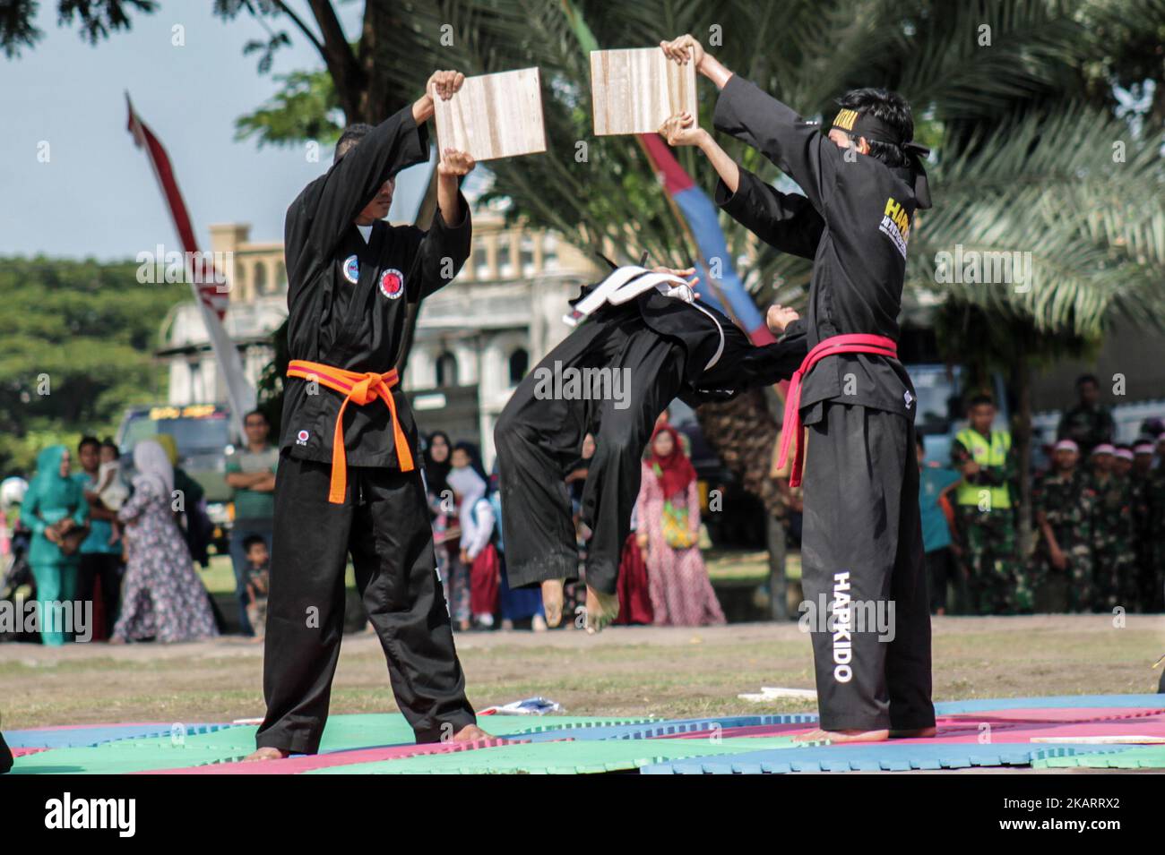 Indonesian Army Forces perform during the 72nd Indonesian military ...