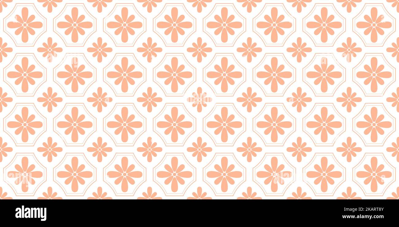 Floral seamless pattern for tile design. Ceramic tiled pattern ...