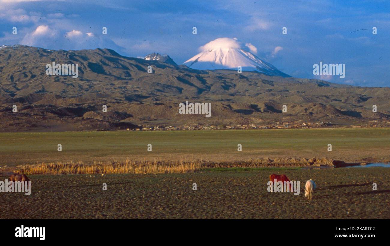 Turkey: Mount Ararat is one of the highest peaks in East Anatolia Stock ...