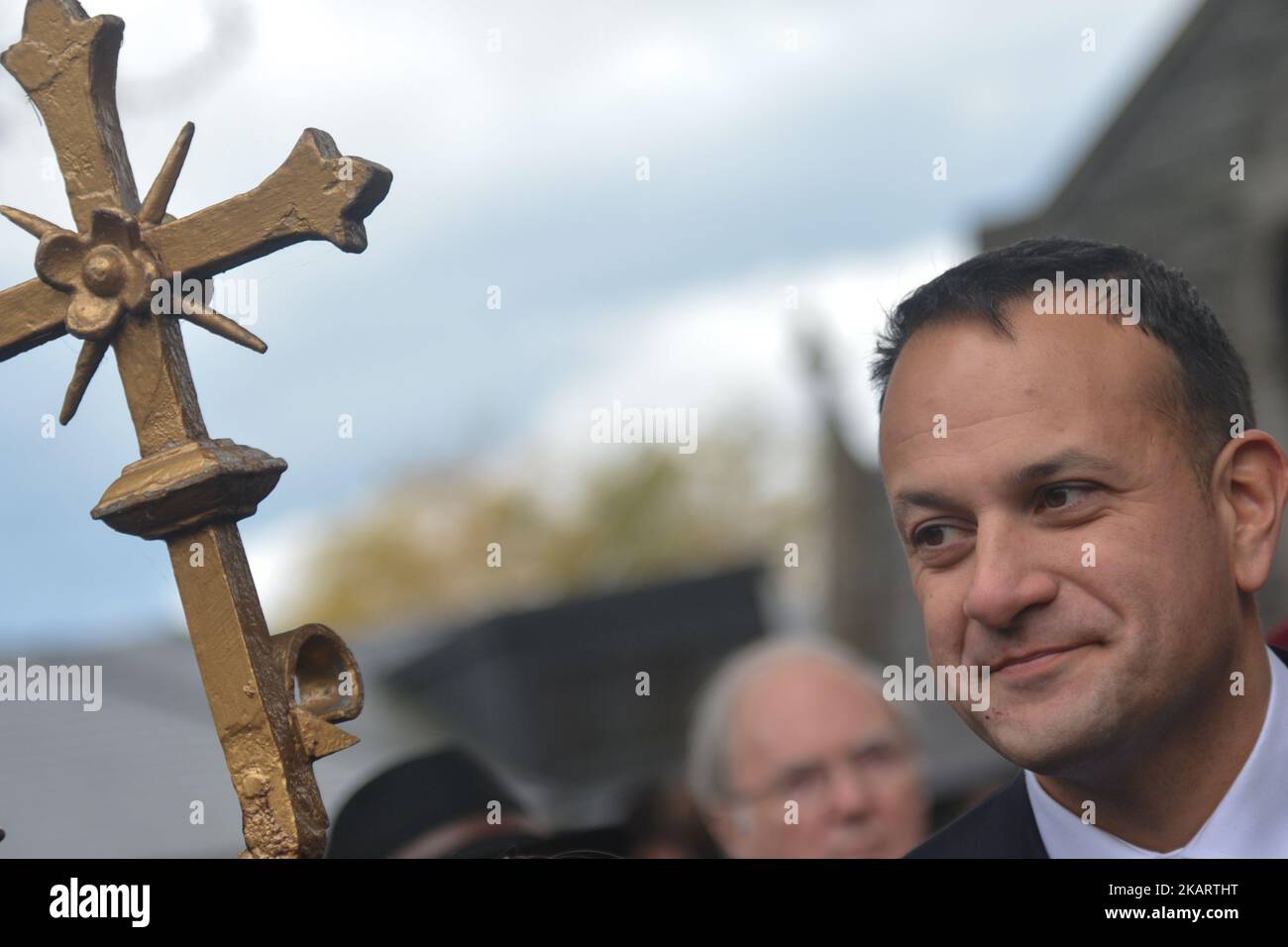 An Taoiseach and Leader of Fine Gael, Leo Varadkar leaves the funeral ...