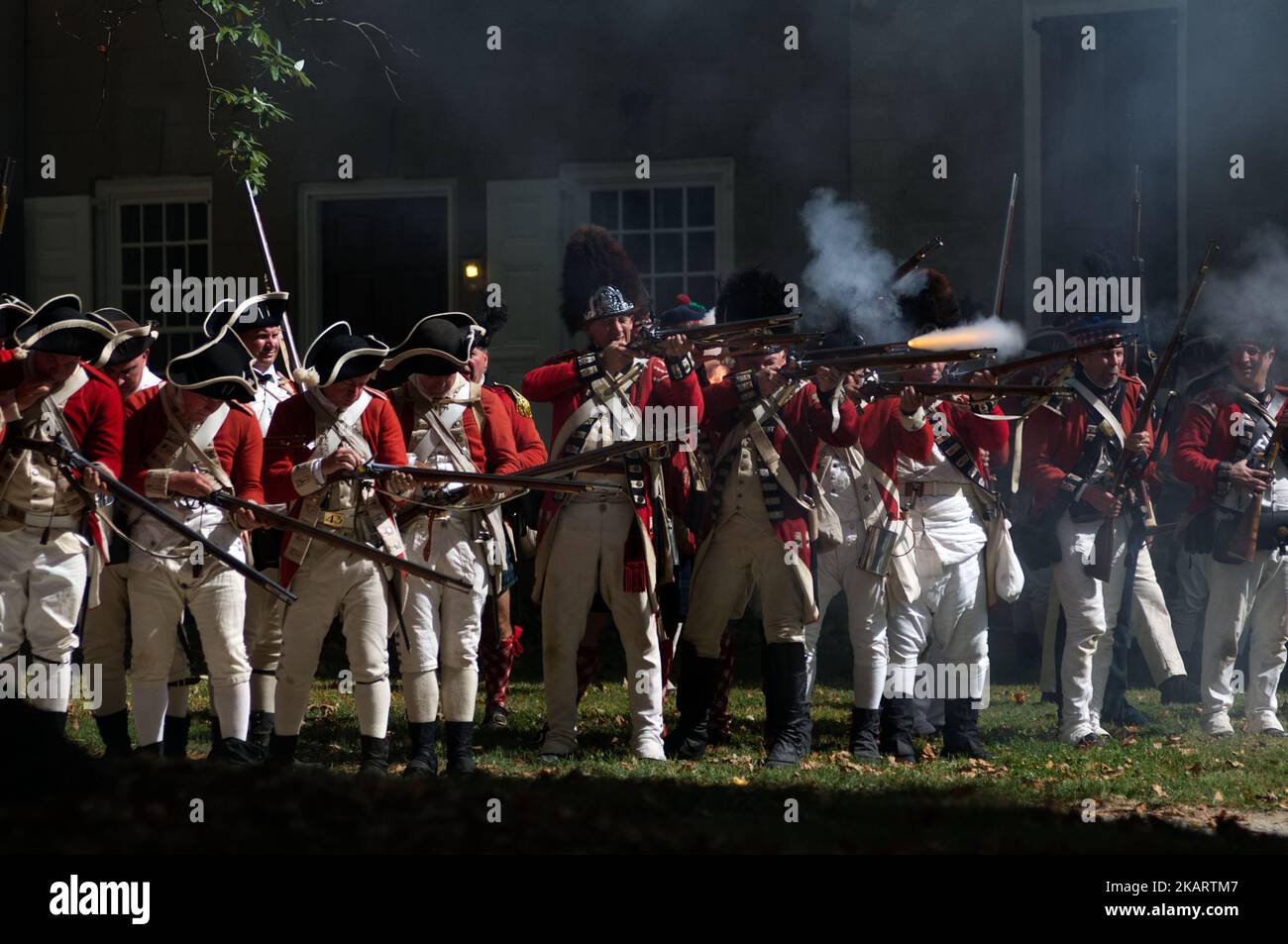 Annual re-enactment of the Battle of Germantown during the ...