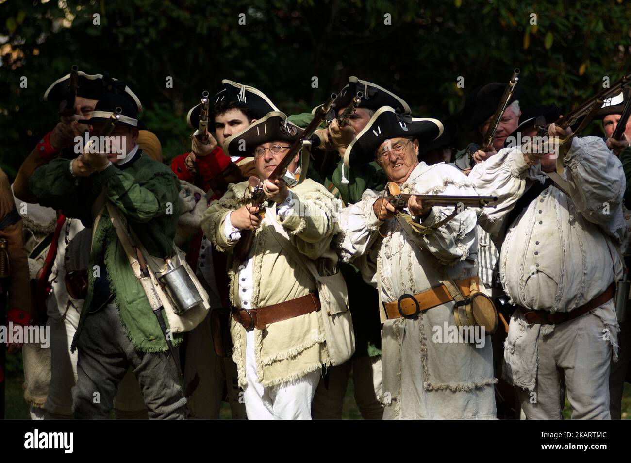 Annual re-enactment of the Battle of Germantown during the ...