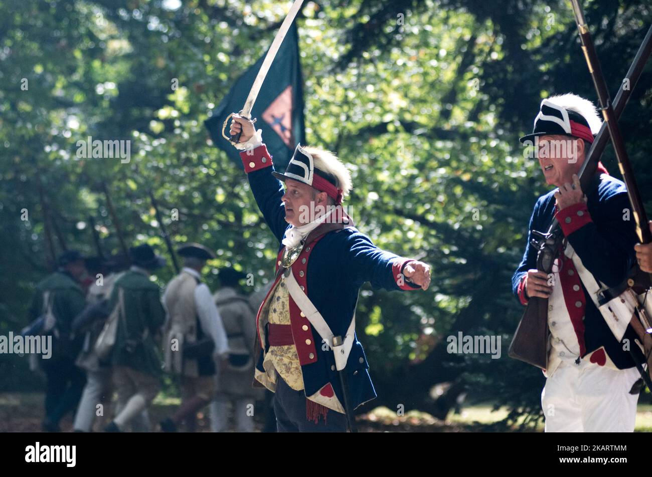 Annual re-enactment of the Battle of Germantown during the ...