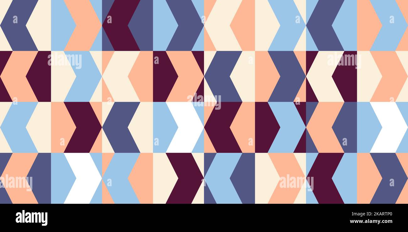 Abstract pattern from simple geometric figures. Seamless pattern in ...