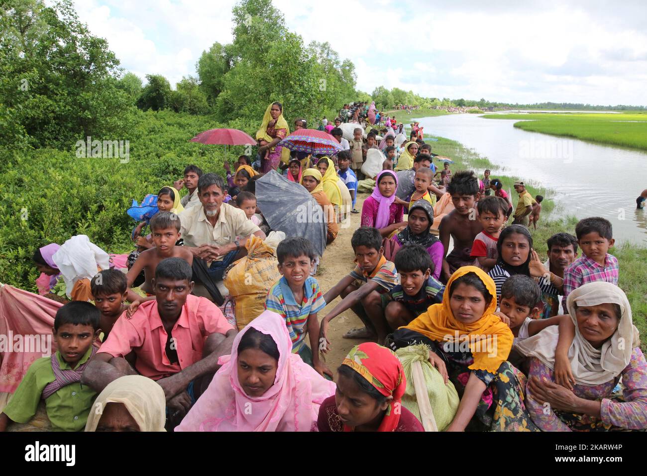 Rohingya Muslims, fled from ongoing military operations in Myanmar’s ...