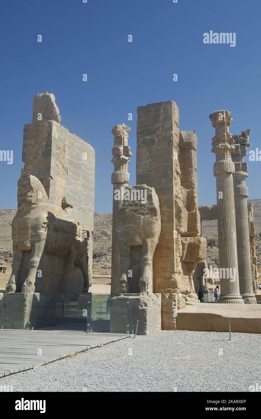 Ancient Persepolis, a capital of the Achaemenid Empire 550 - 330 BC in ...