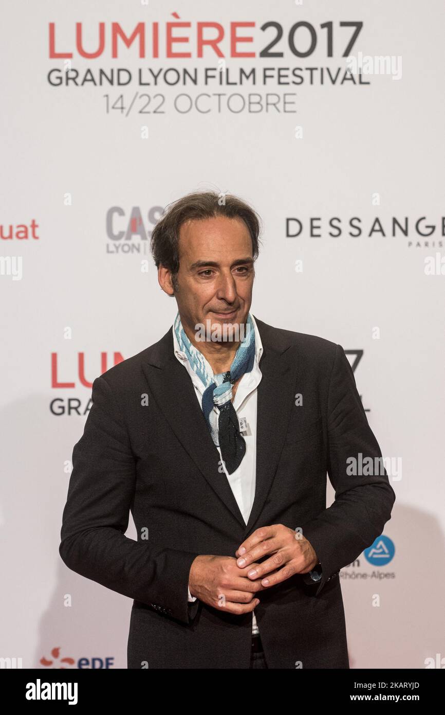 Alexandre Desplat pose in front of the photographers when he arrives at ...