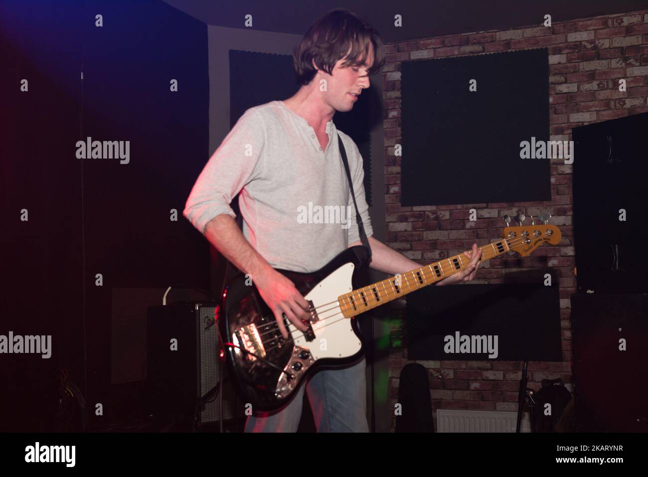 Bass guitar lineup hi-res stock photography and images - Alamy