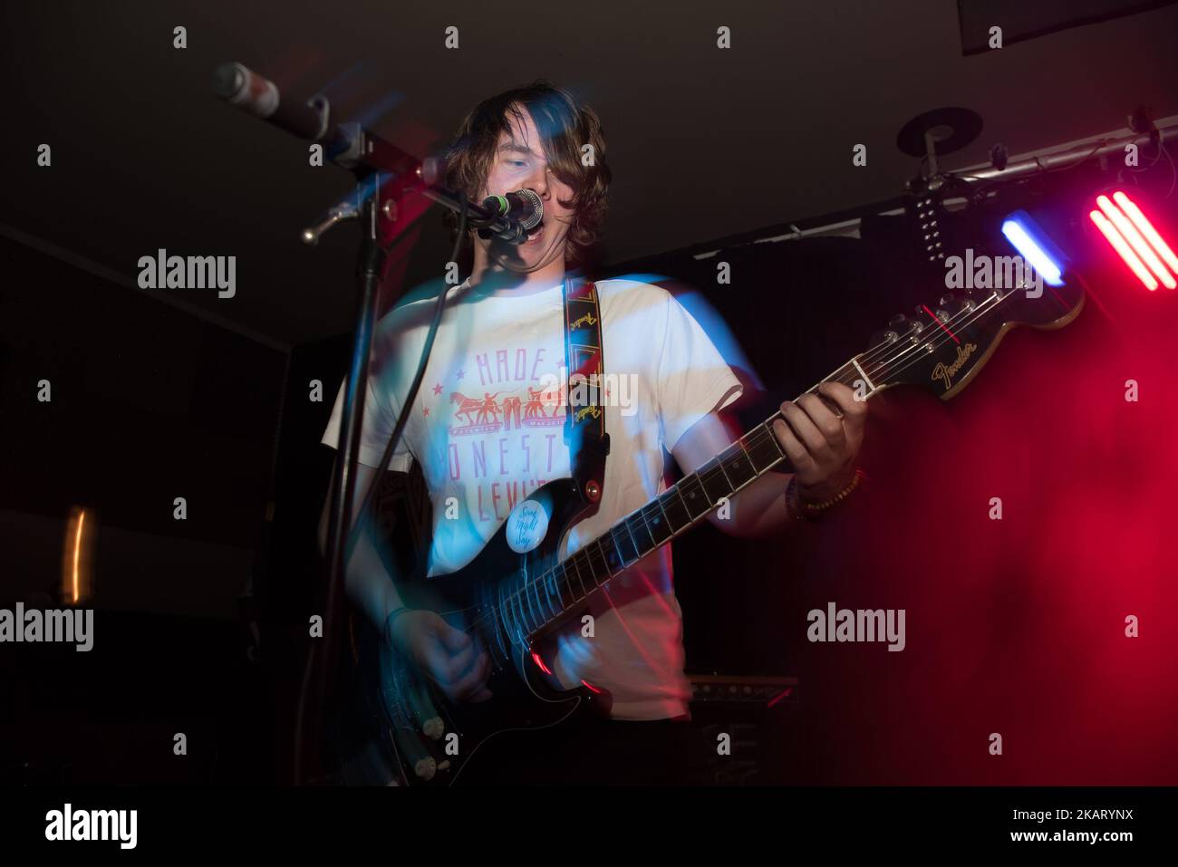 British indie rock band False Heads perform on stage at Nambucca, in ...
