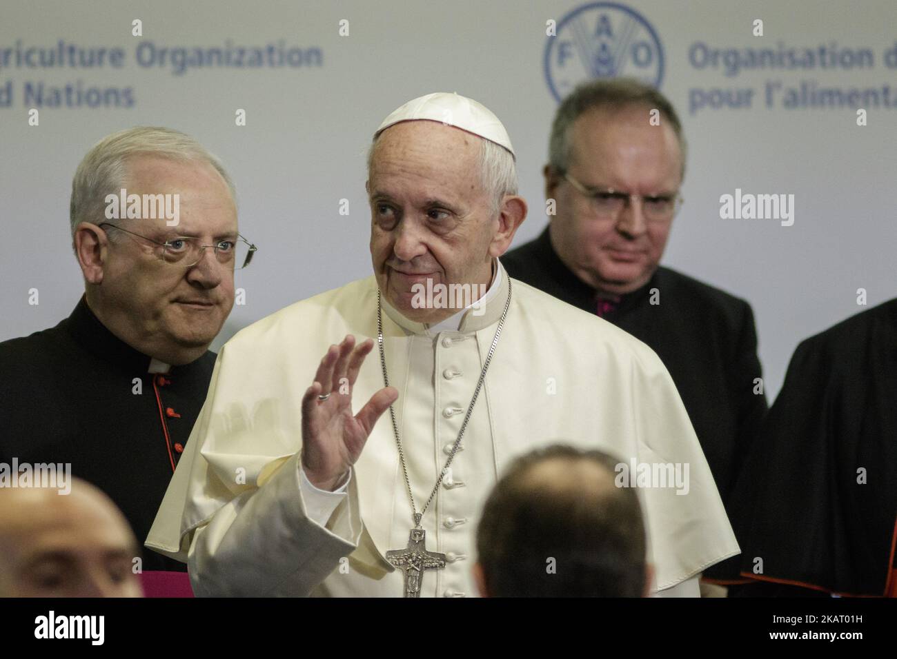 Pope Francis attends the World Food Day at the United Nations Food and ...