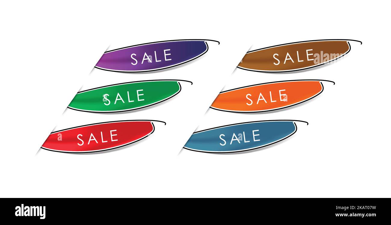 The sale buttons on a white background illustration Stock Vector Image ...