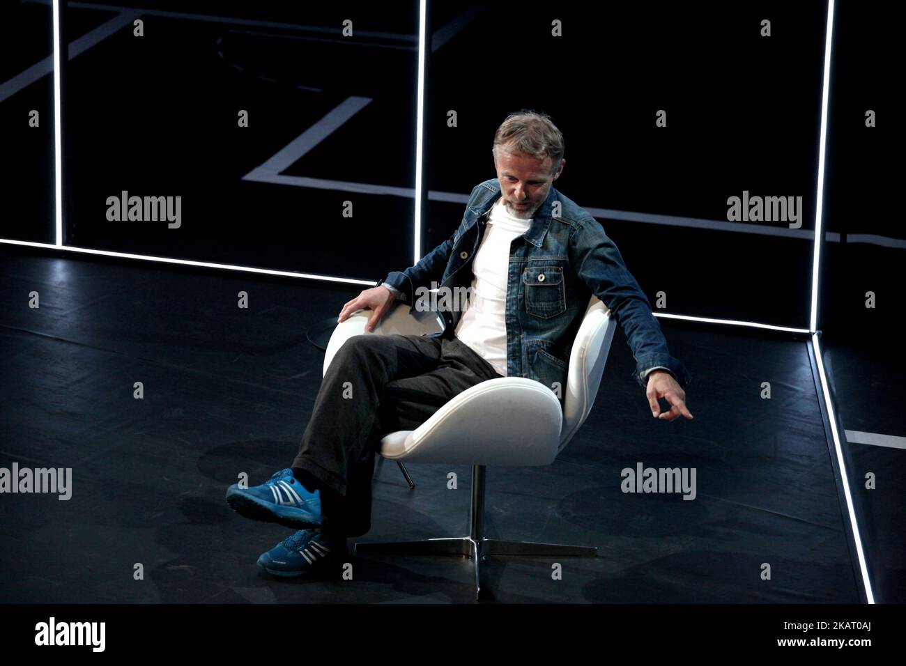 Norwegian writer Jo Nesbo at the Onassis Cultural Centre in Athens ...