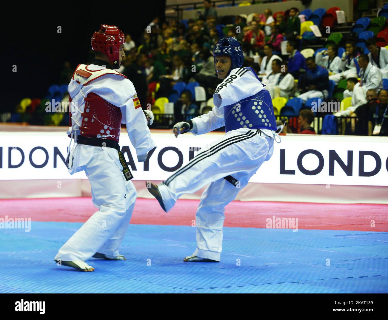 Nathan Torquato of Brazil(Blue) against Gabriel Amado Garagarza of ...