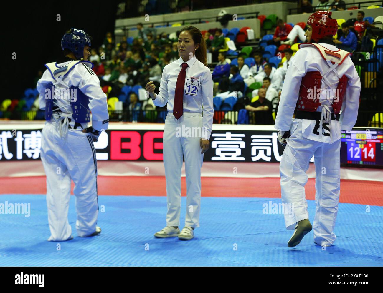 Nathan Torquato of Brazil(Blue) against Gabriel Amado Garagarza of ...