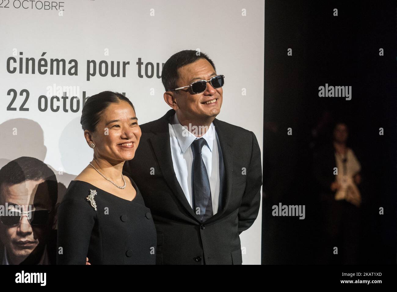 Chinese Director Wong Kar-wai and his wife Ye-cheng Chan pose for ...