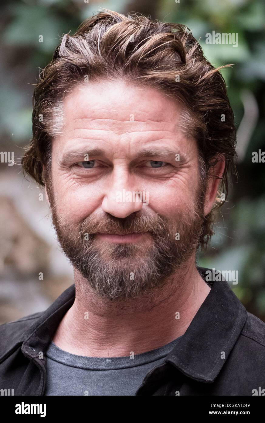 Actor Gerard Butler attends the photocall of movie Geostorm at Hotel de ...