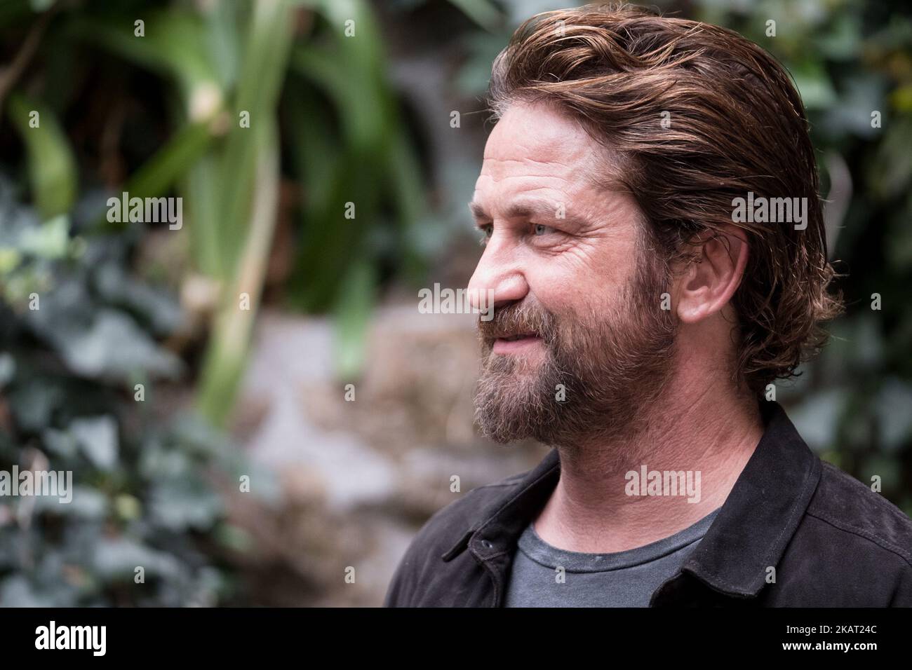 Actor Gerard Butler attends the photocall of movie Geostorm at Hotel de ...