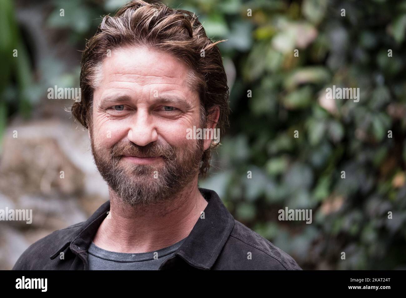 Actor Gerard Butler attends the photocall of movie Geostorm at Hotel de ...