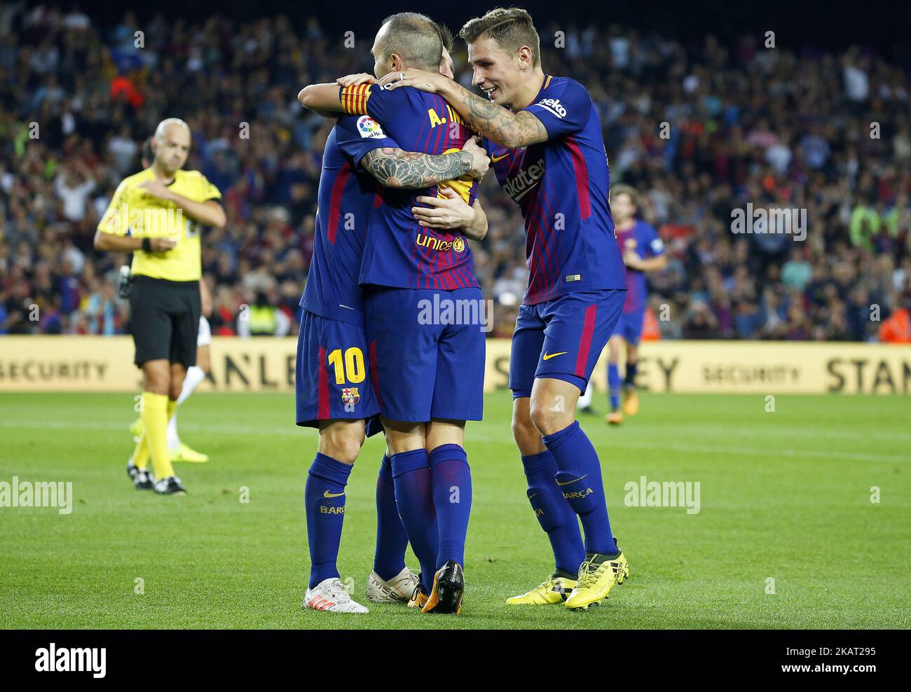 Andres Iniesta goal celebration during La Liga match between FC ...