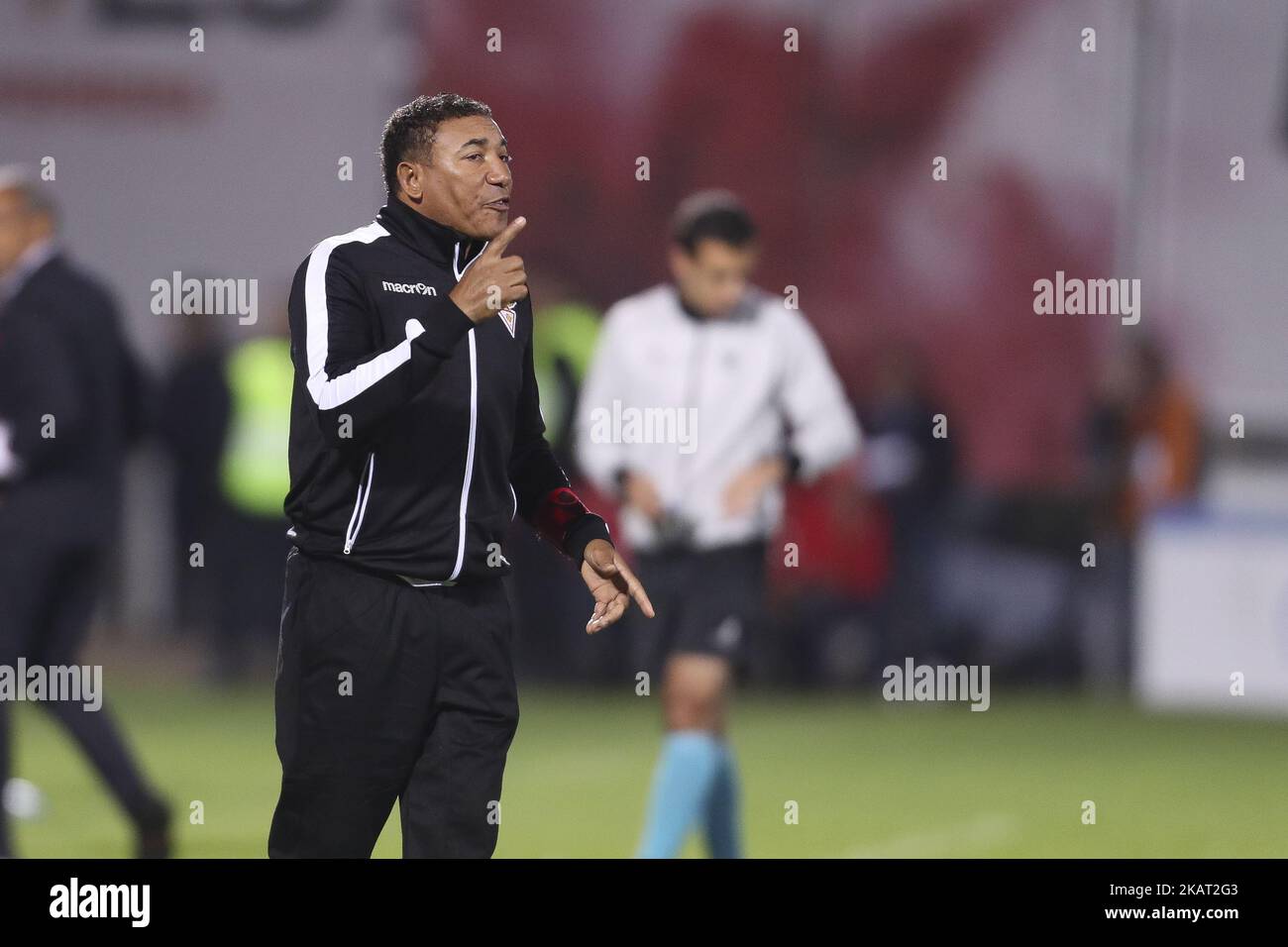 Aves´s head coach Vidigal during the Premier League 2017/18 match ...