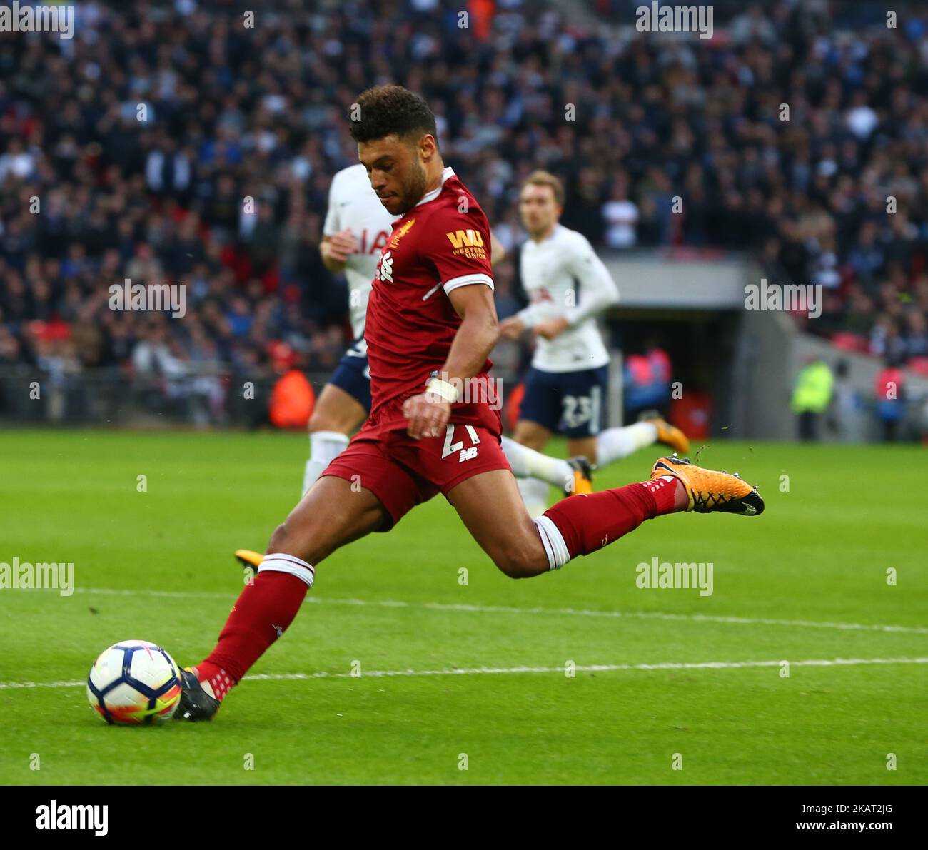 Liverpool's Alex Oxlade-Chamberlain during Premier League match between ...
