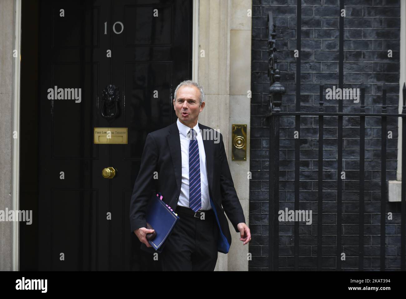 Britain's Lord Chancellor and Justice Secretary David Lidington leaves ...