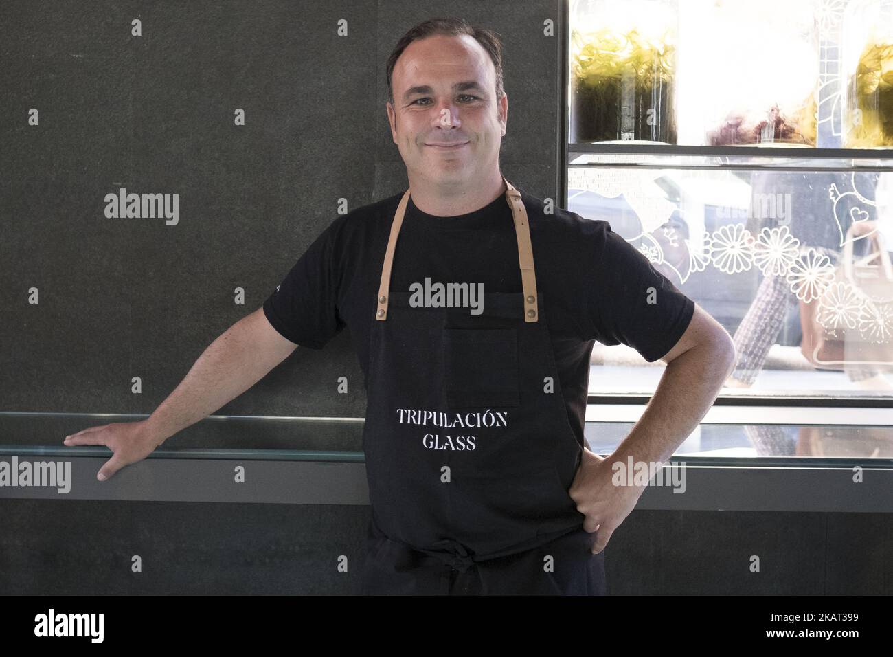 Chef Angel Leon poses during the inauguration of the Hotel Glass Urban ...