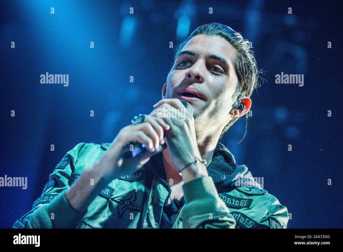 The Latin American boy band CNCO (members: Christopher Vélez, Richard ...