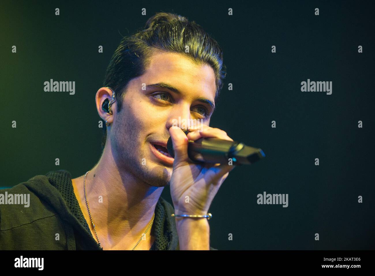 The Latin American boy band CNCO (members: Christopher Vélez, Richard ...