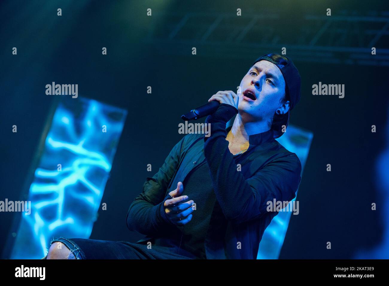 The Latin American boy band CNCO (members: Christopher Vélez, Richard ...