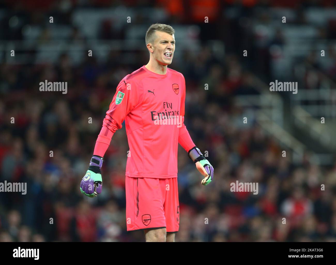 Arsenal's Matt Macey making his Debut during Carabao Cup 4th Round ...