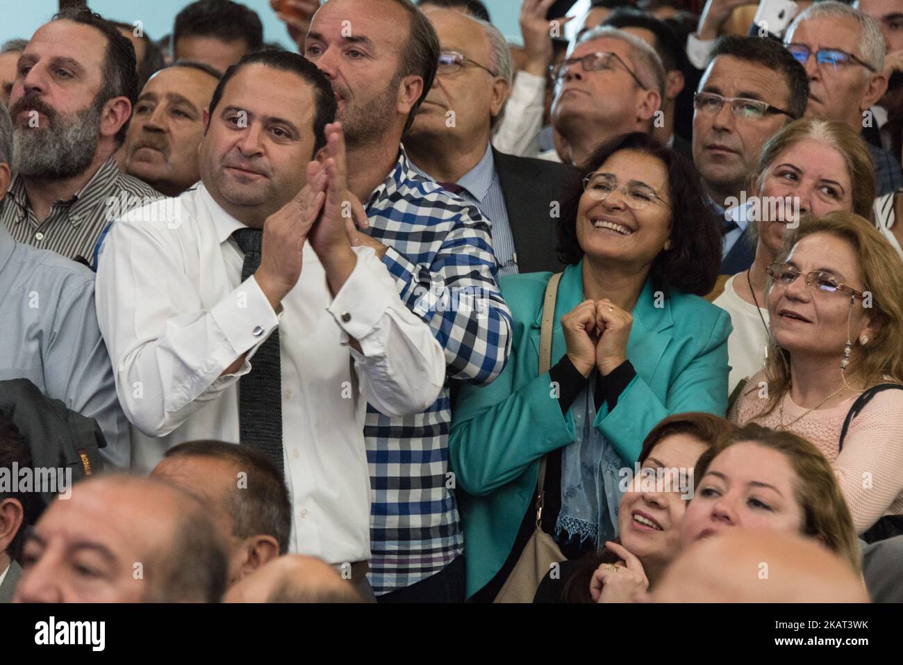 Turkish nationalists applaud the launch of the IYI Party, a new ...