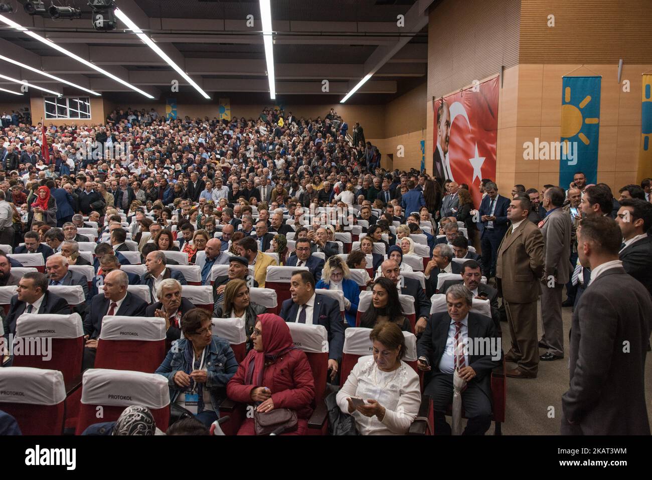 A crowd awaits the launch of the IYI Party, a new nationalist platform ...