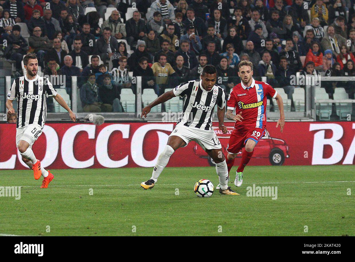 Juventus defender Alex Sandro (12) in action during the Serie A ...