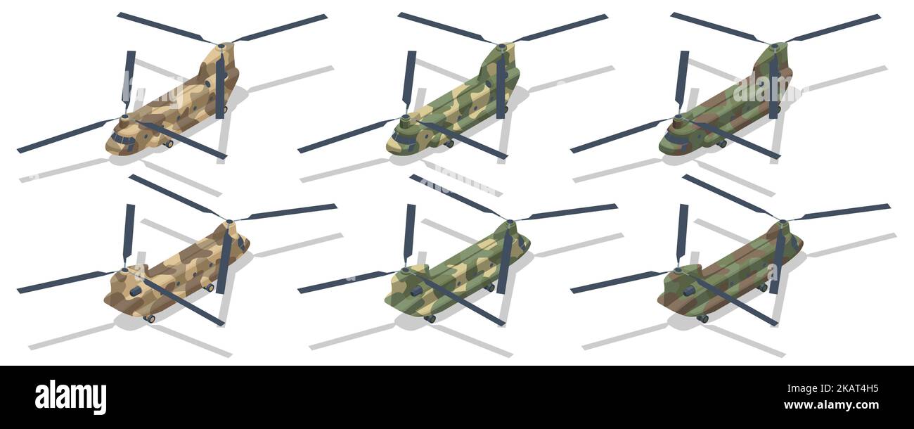 Isometric Chinook is a tandem-rotor helicopter developed. Chinook is a ...