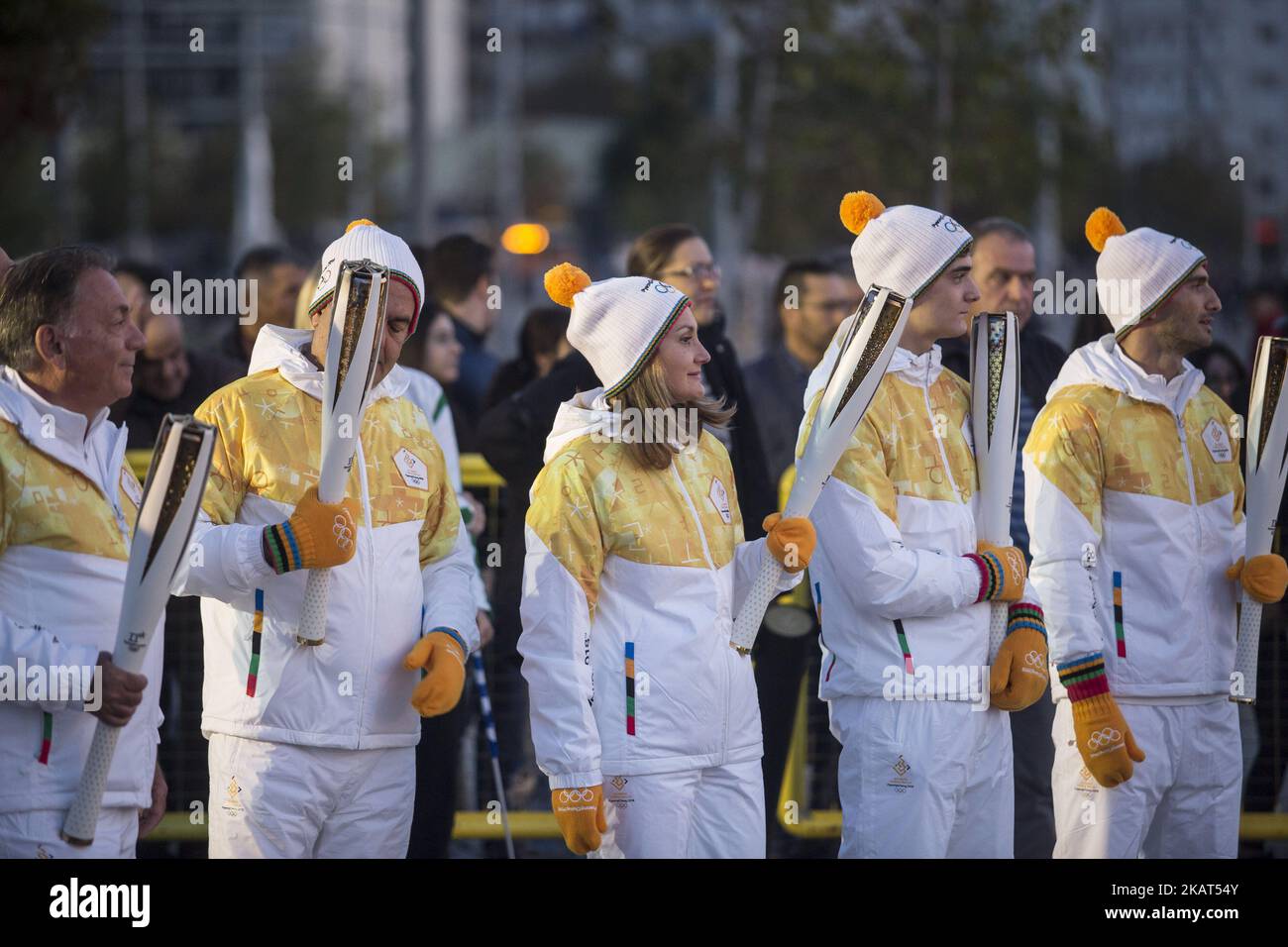 The 2018 Winter Olympics torch relay arrived in Thessaloniki, Greece. The flame was born in ...