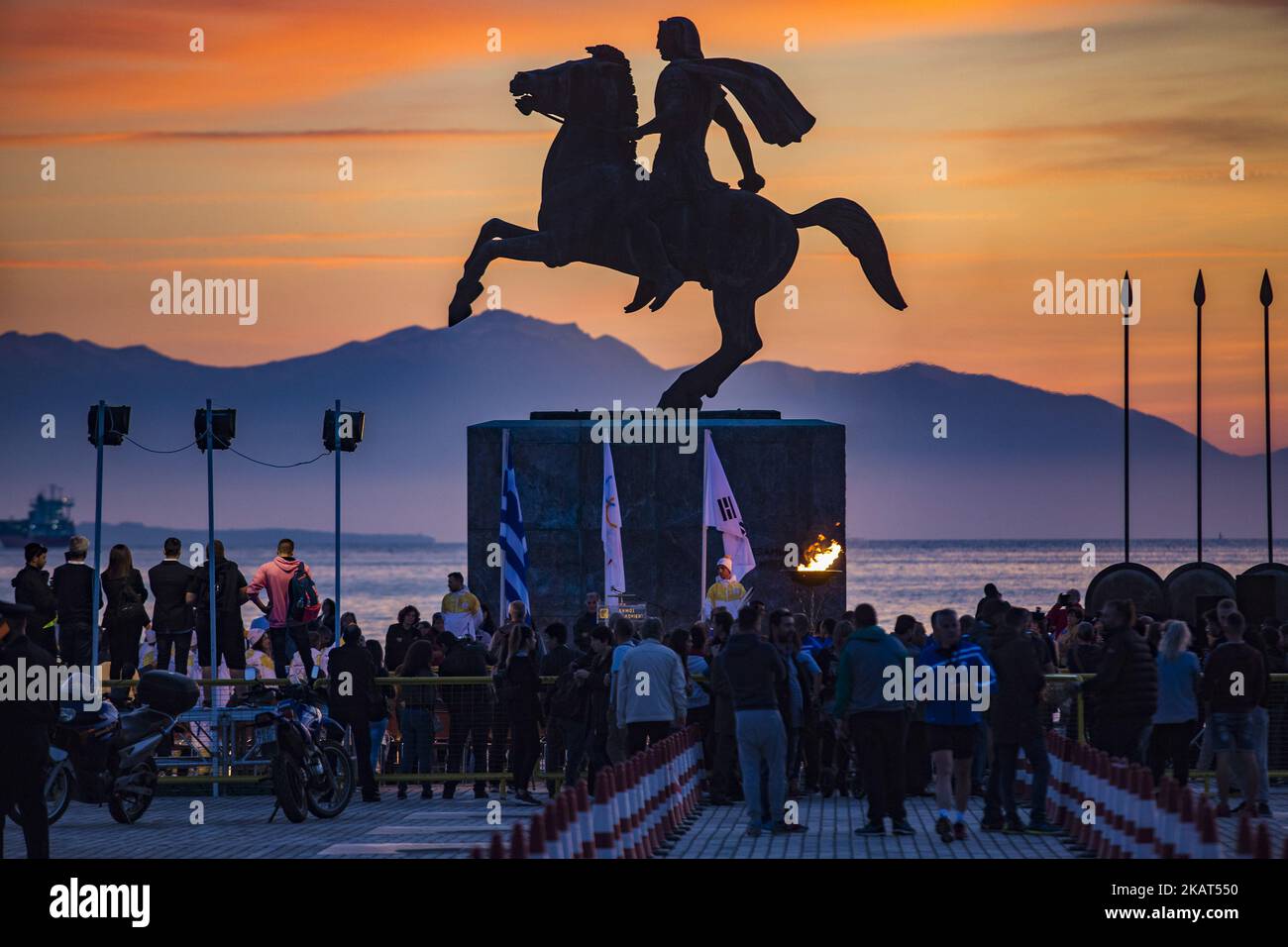 The 2018 Winter Olympics torch relay arrived in Thessaloniki, Greece ...