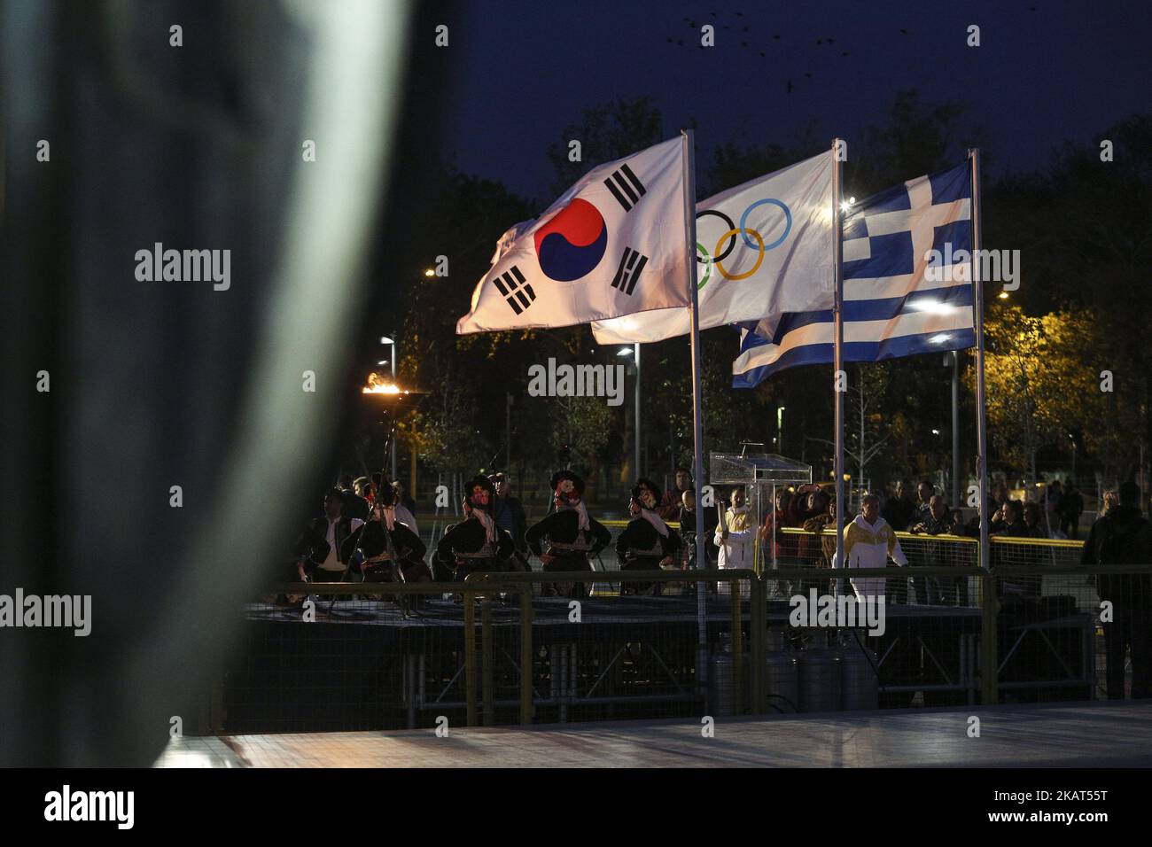 The 2018 Winter Olympics torch relay arrived in Thessaloniki, Greece ...