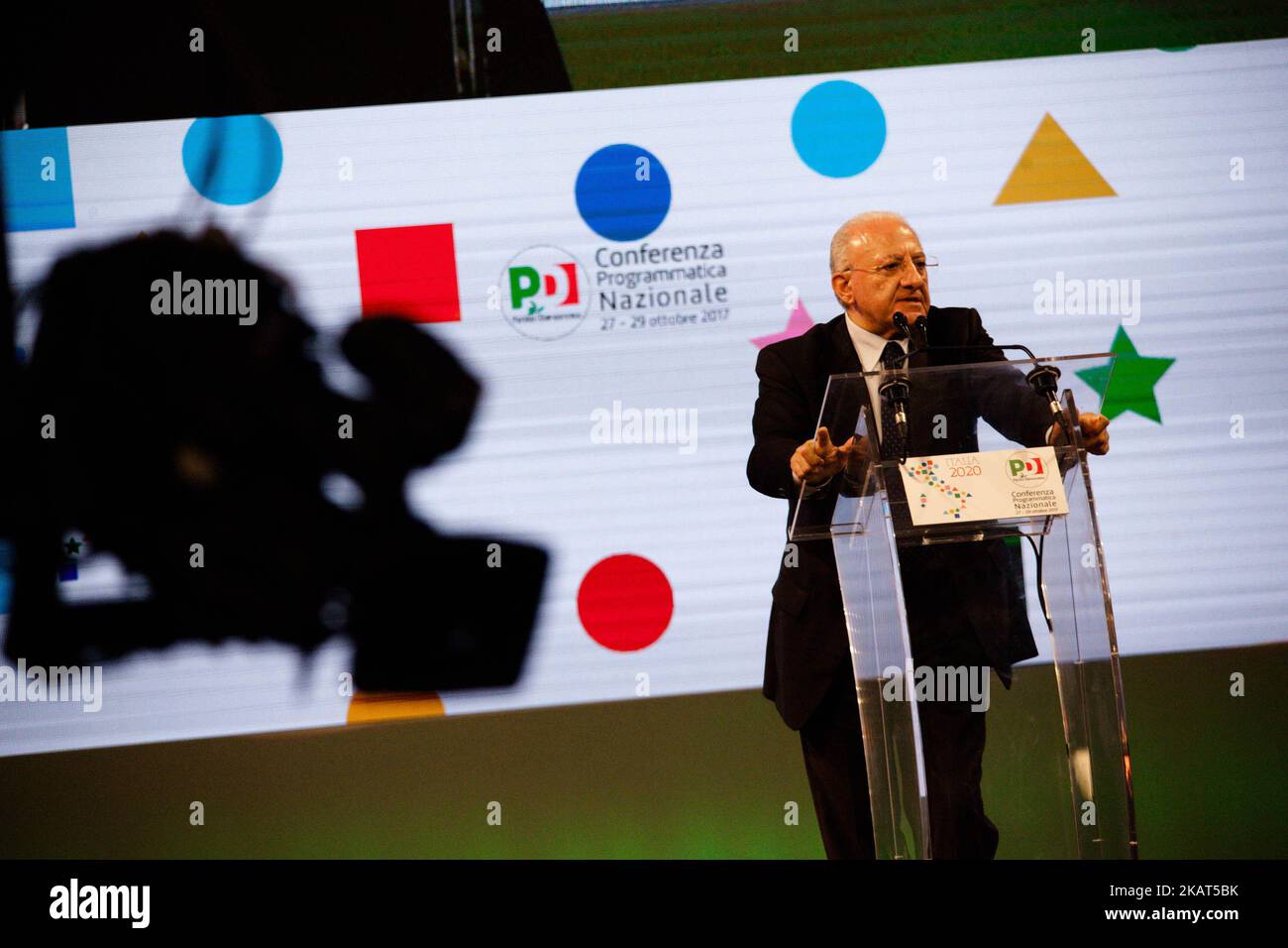 President of Region Vincenzo De Luca during National Programma ...