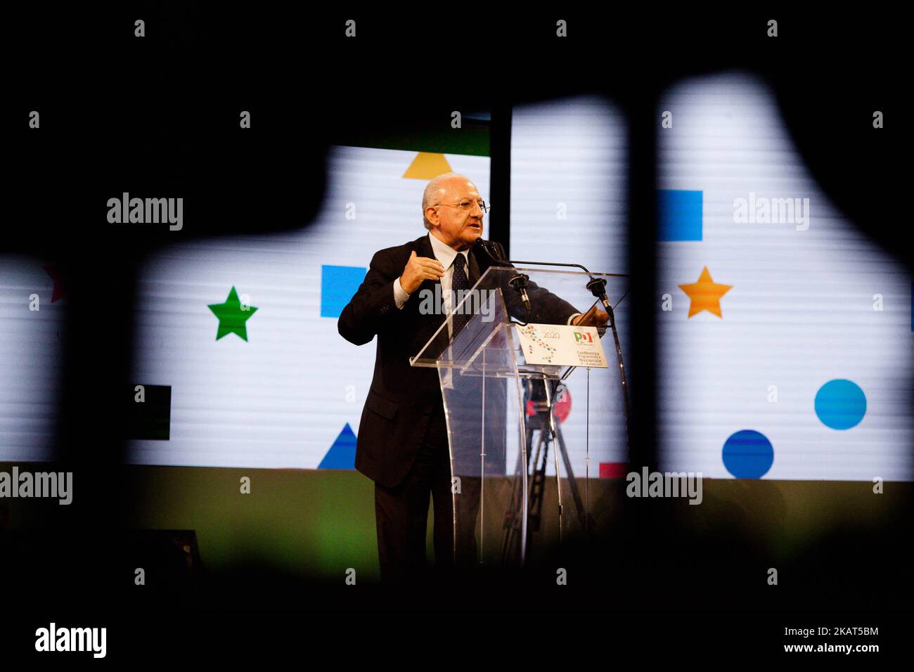 President of region campania naples national program pd party hi-res ...