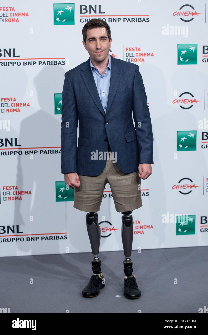 Jeff Bauman attends photocall for 'Stronger' during the 12th Rome Cine ...