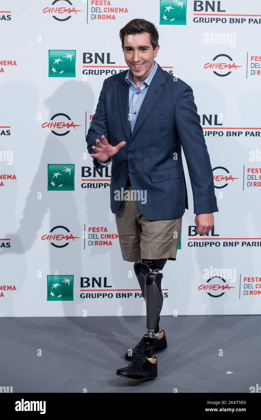 Jeff Bauman attends photocall for 'Stronger' during the 12th Rome Cine ...