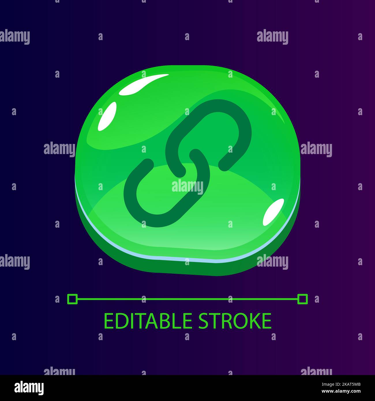 Link chain icon linear Stock Vector Images - Alamy