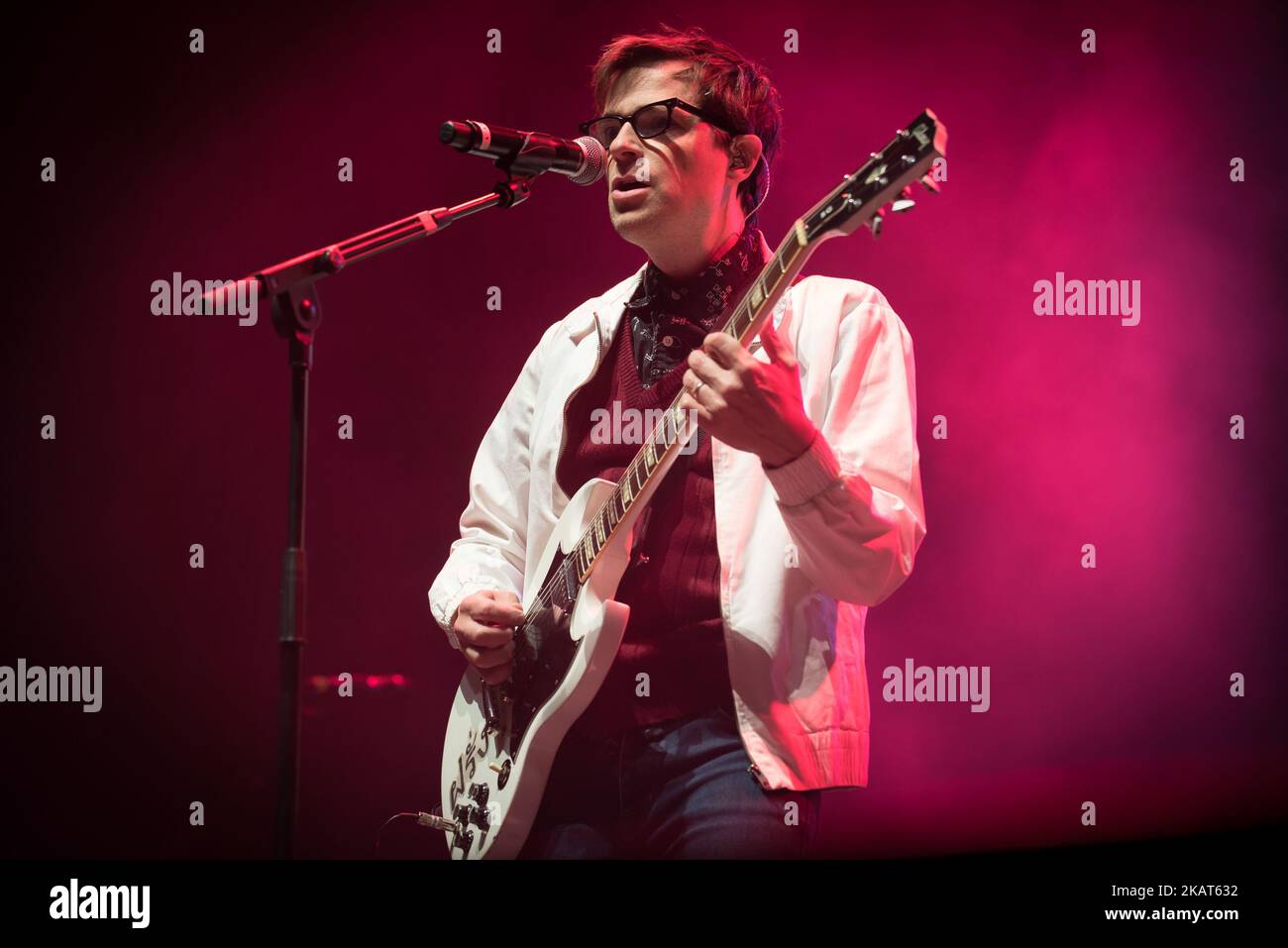 American rock band Weezer perform live at Arena Wembley, London on ...