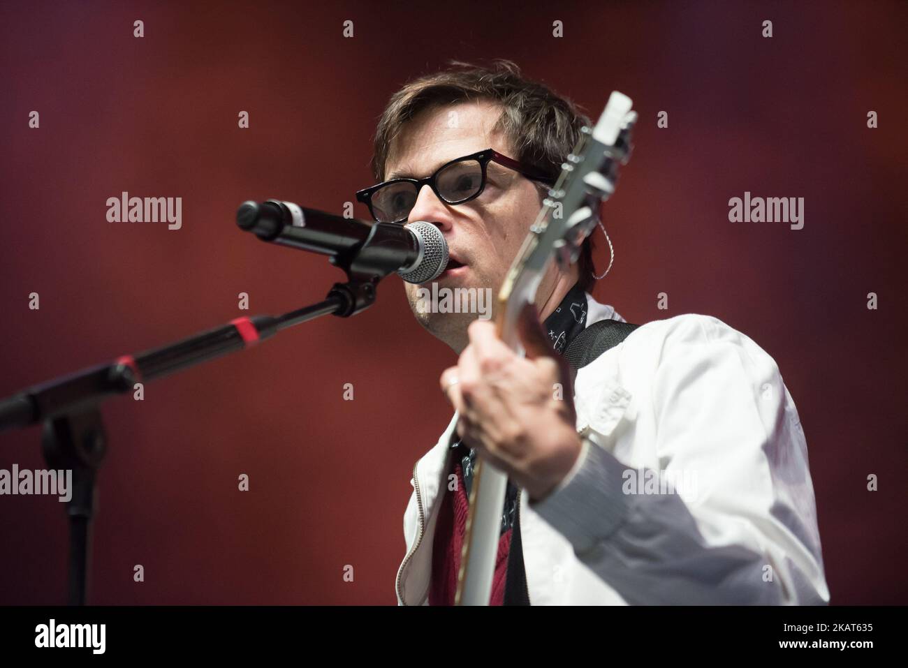 American rock band Weezer perform live at Arena Wembley, London on ...