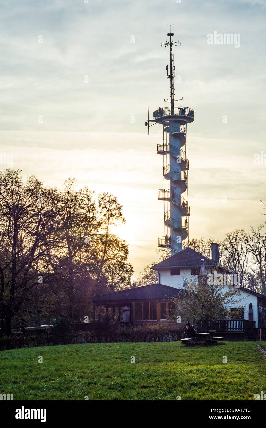Wien, Vienna: observation tower Jubiläumswarte in 16. Ottakring, Wien ...