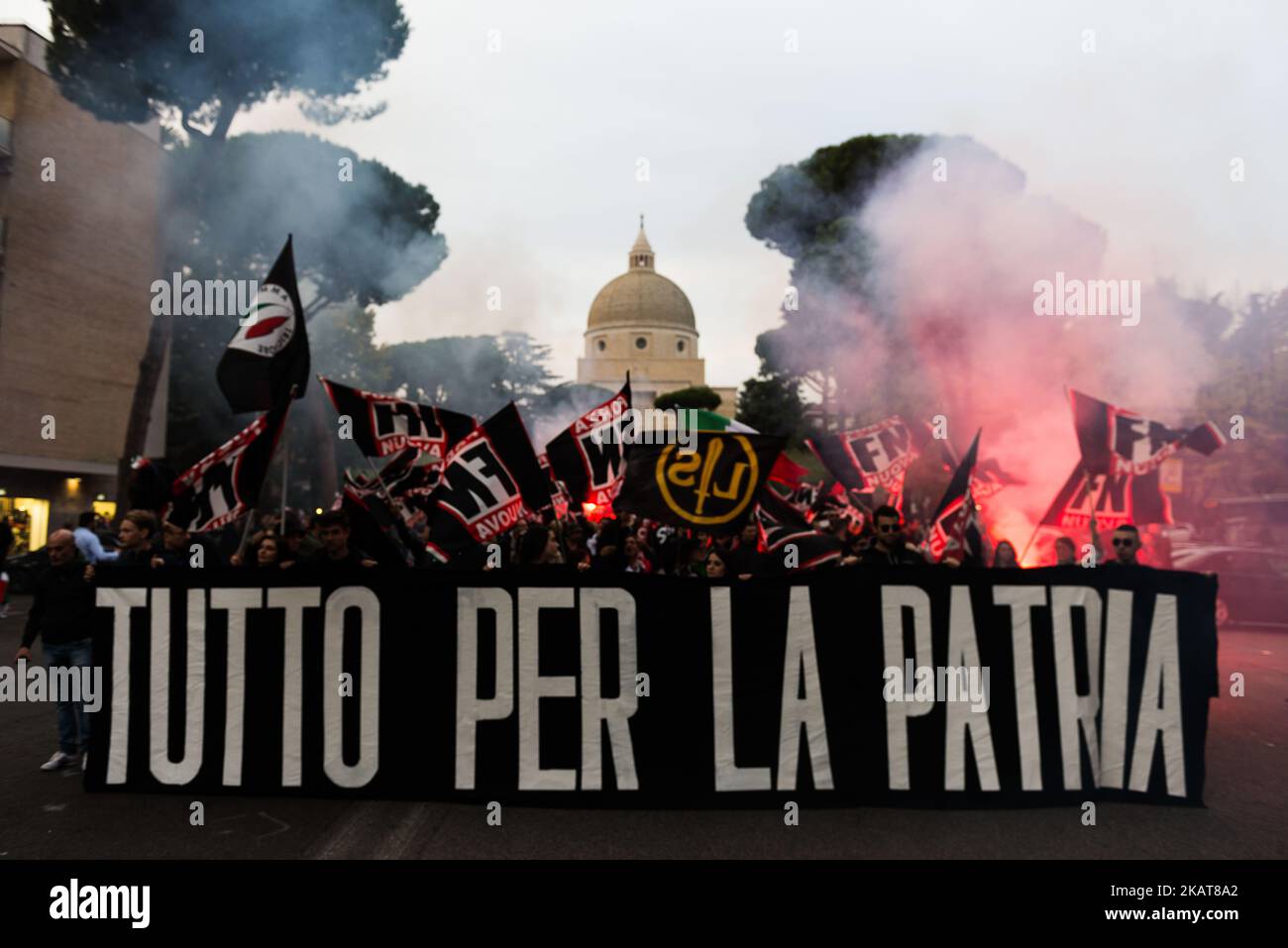 Italian far-right party Forza Nuova - “New Order” rally to mark the ...